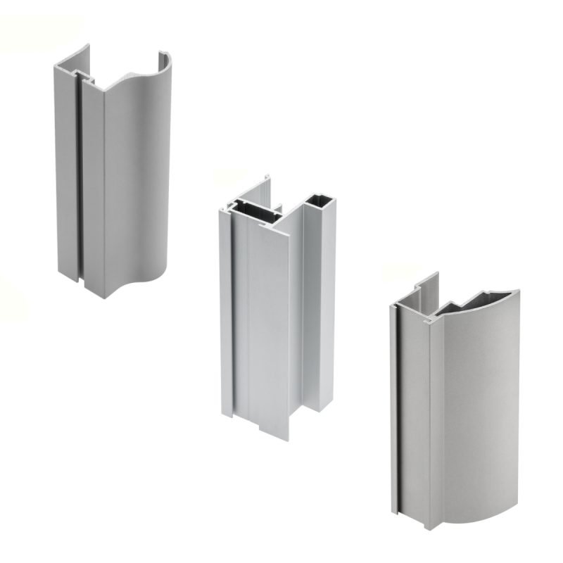 HANDLES Sliding door aluminium edge handle profile for 18mm panels - 2 ...